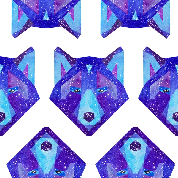 Watercolor cosmic animals. Hand drawn illustration — Stock Photo ...