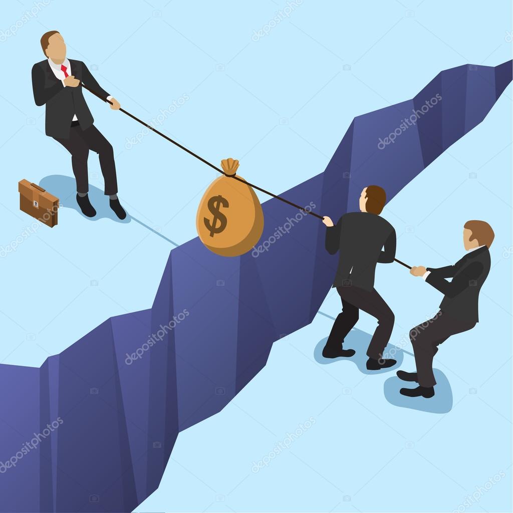 Fighting over money Stock Vector Image by ©nappelbaum #100865882