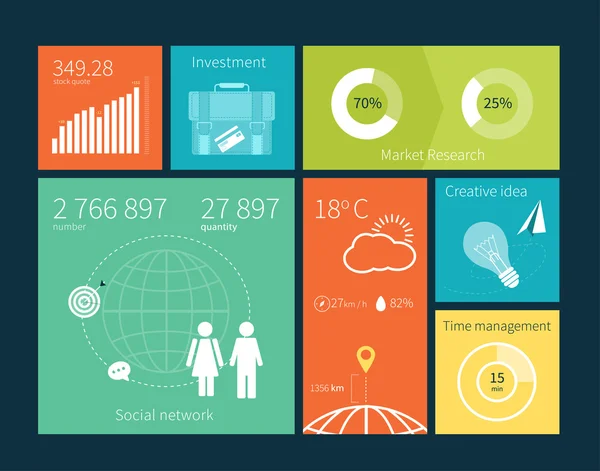 Vector flat user interface infographic Stock Vector Image by ©orson #28168049