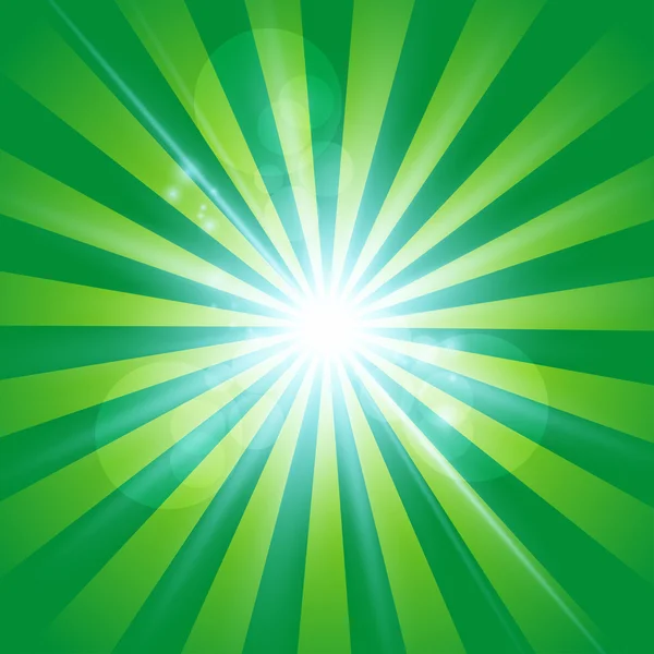 Retro ray background with lines of green color Stock Vector Image by ...