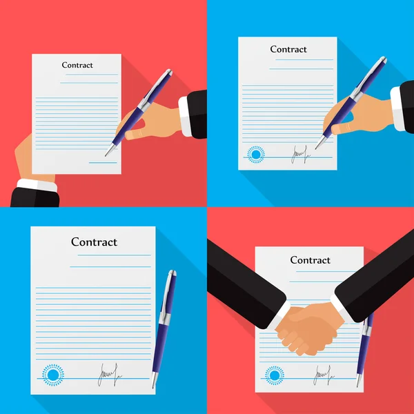 87 Signing contracts Vector Images | Depositphotos