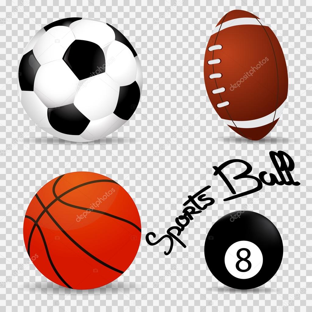 Set realistic of balls vector illustration ⬇ Vector Image by ...