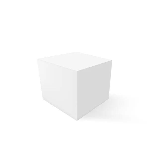 Gray 3d cube with reflection on white background Stock Vector Image by ...