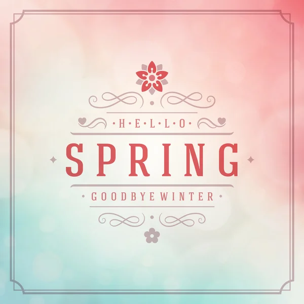 Typographic spring vector Vector Art Stock Images | Depositphotos
