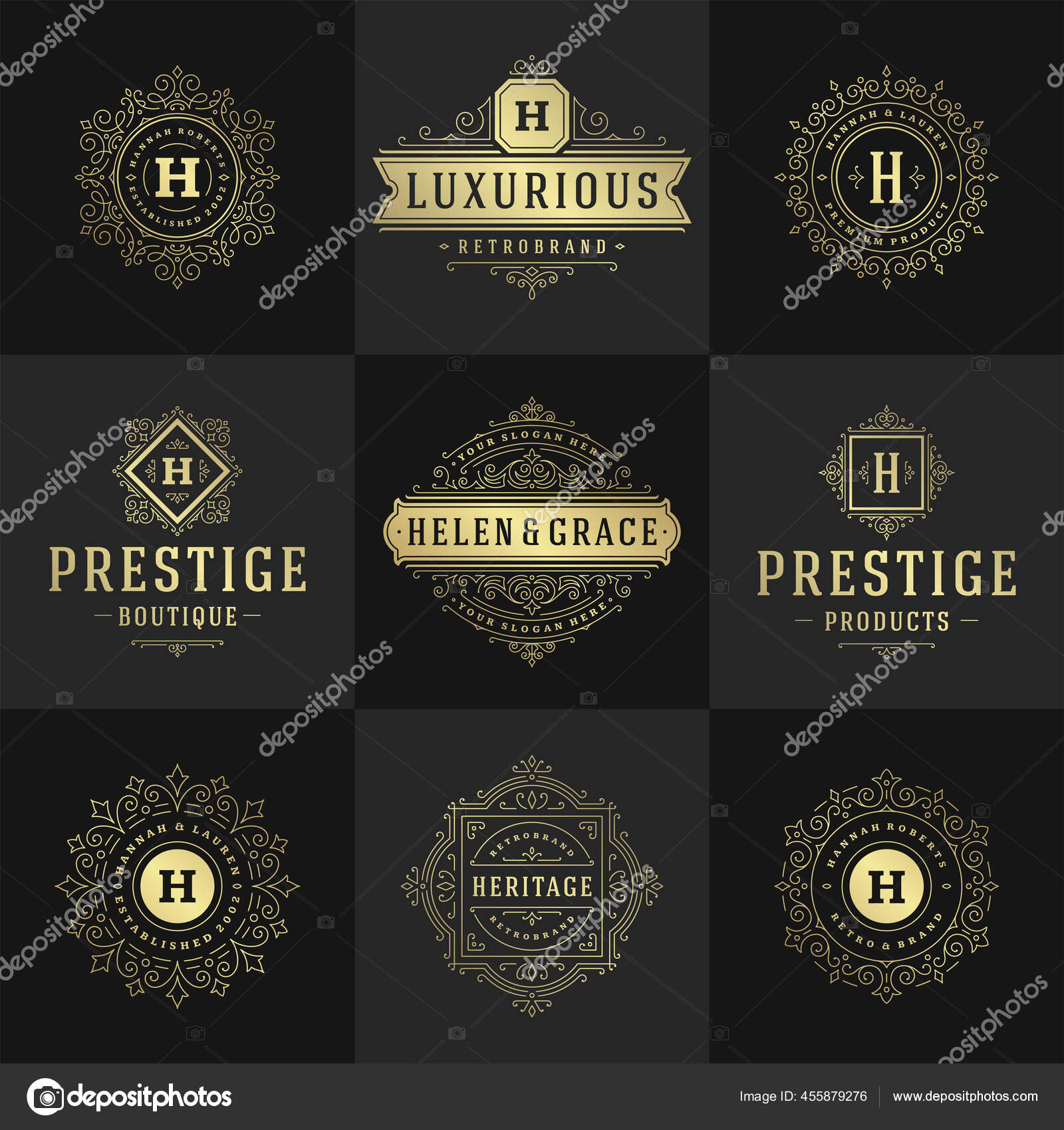 Victorian Vintage Logo Design