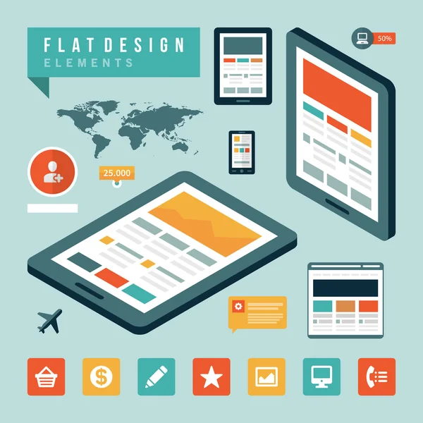 Computer infographic design elements Stock Vector Image by ©Provectors ...