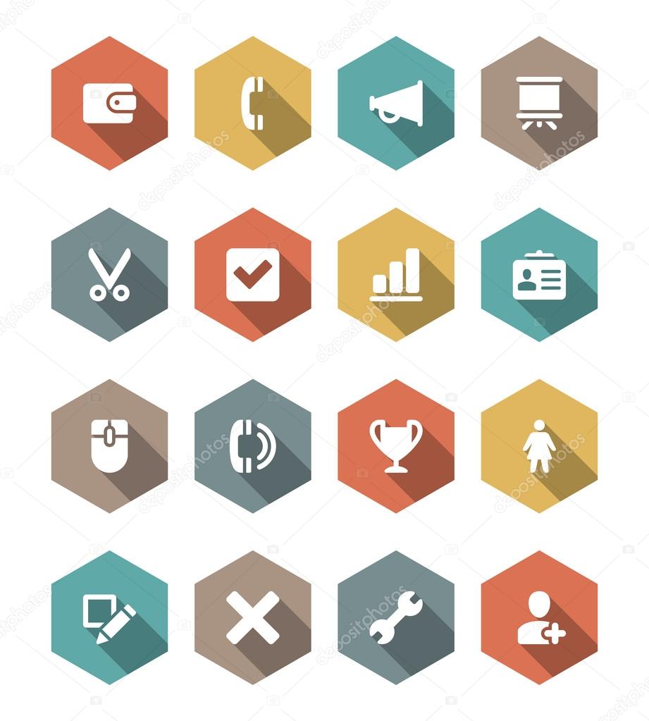 Flat icons design Stock Vector by ©Provectors 62037511