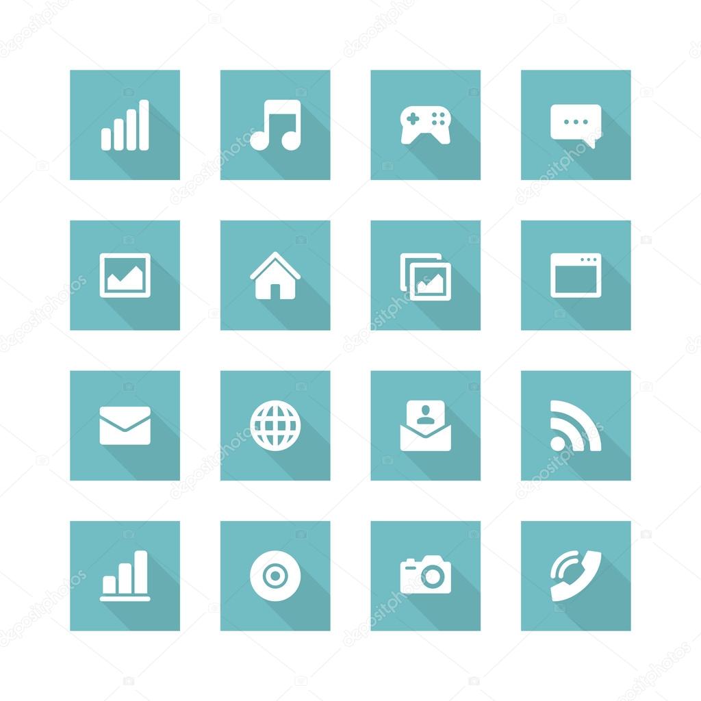 Flat icons concept Stock Vector by ©Provectors 62038005