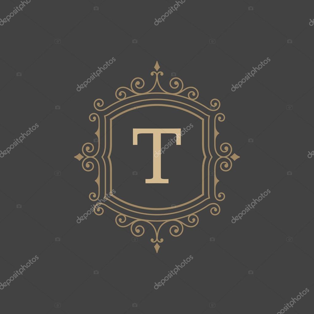 Flourishes Calligraphic Monogram Emblem Template Stock Vector Image By ©provectors 83124122