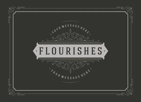 Flourishes calligraphic monogram emblem template — Stock Vector ...