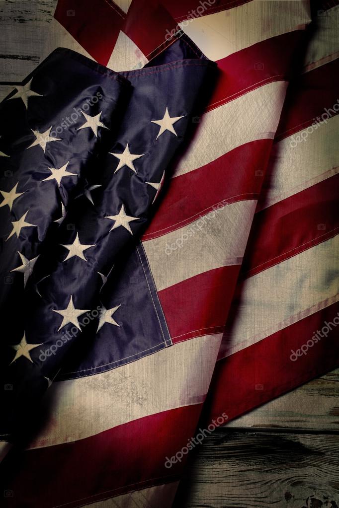 Aged US flag. Stock Photo by ©Denisfilm 109755440