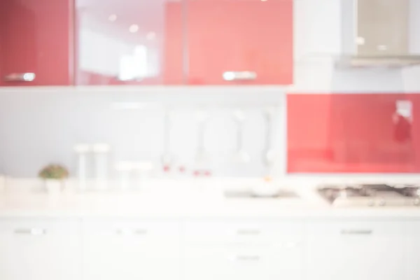 Blurred background. Modern kitchen with bokeh light. Stock Photo by ...
