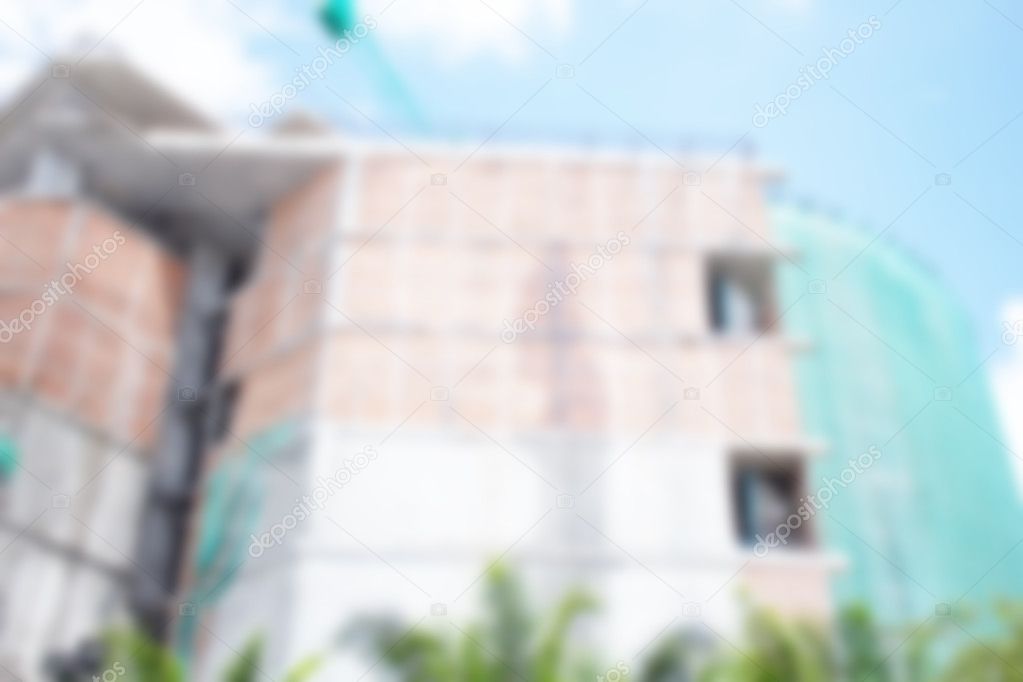 Blur image. construction of the new building — Stock Photo © pat194 ...