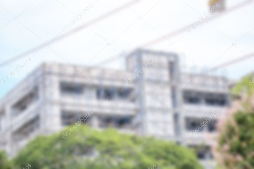 Blur image. construction of the new building — Stock Photo © pat194 ...