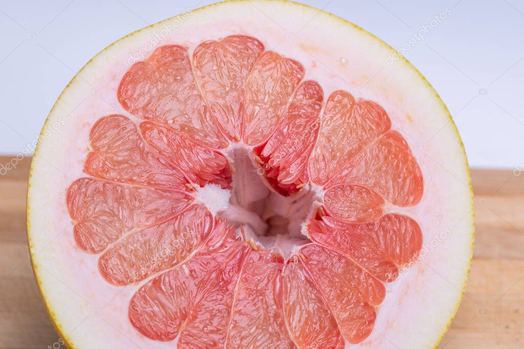 Vesículas de zumo también conocidas como granos cítricos y semillas de pomelo de sección ...
