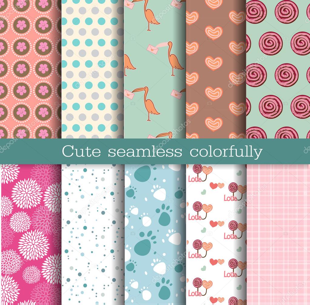 Cute seamless pattern Stock Vector Image by ©artdee2554 #58651813