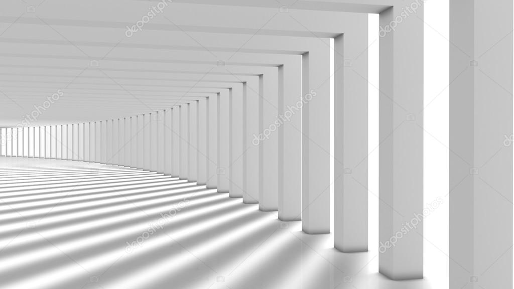 Abstract Modern Background, Columns Hall, architecture futuristic ...