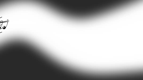 Animated background with musical notes, Music notes flowing, flying ...