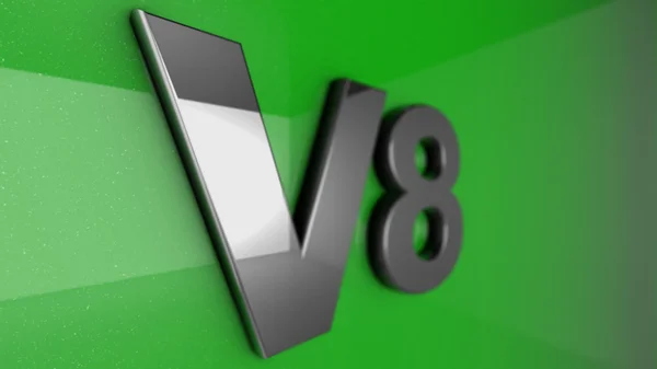 V12 sign, label, badge, emblem or design element on car print Stock ...