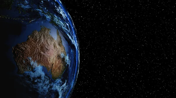 Planet Earth in universe or space, Earth and galaxy in a nebula clouds ...