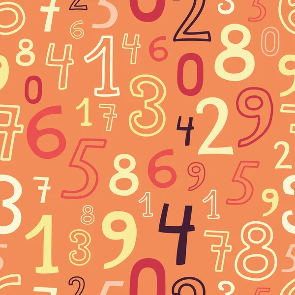 Numbers bright seamless pattern — Stock Vector © Apolinarias #57815373