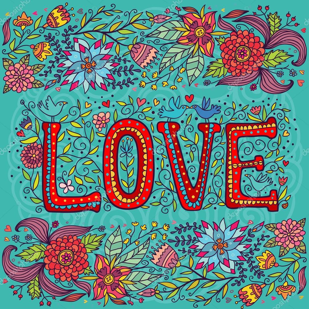 Sketches Of The Word Love