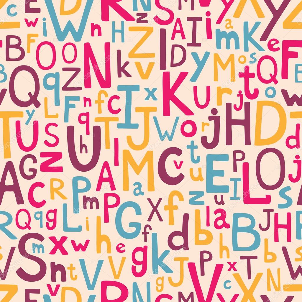 Colored alphabet seamless pattern Stock Vector Image by ©Apolinarias ...
