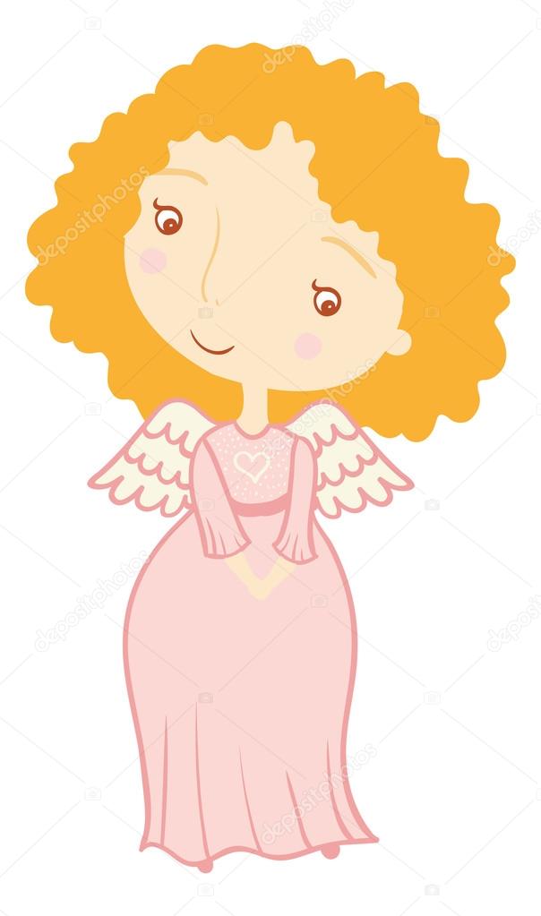 Pink angel Stock Vector Image by ©Apolinarias #57814965