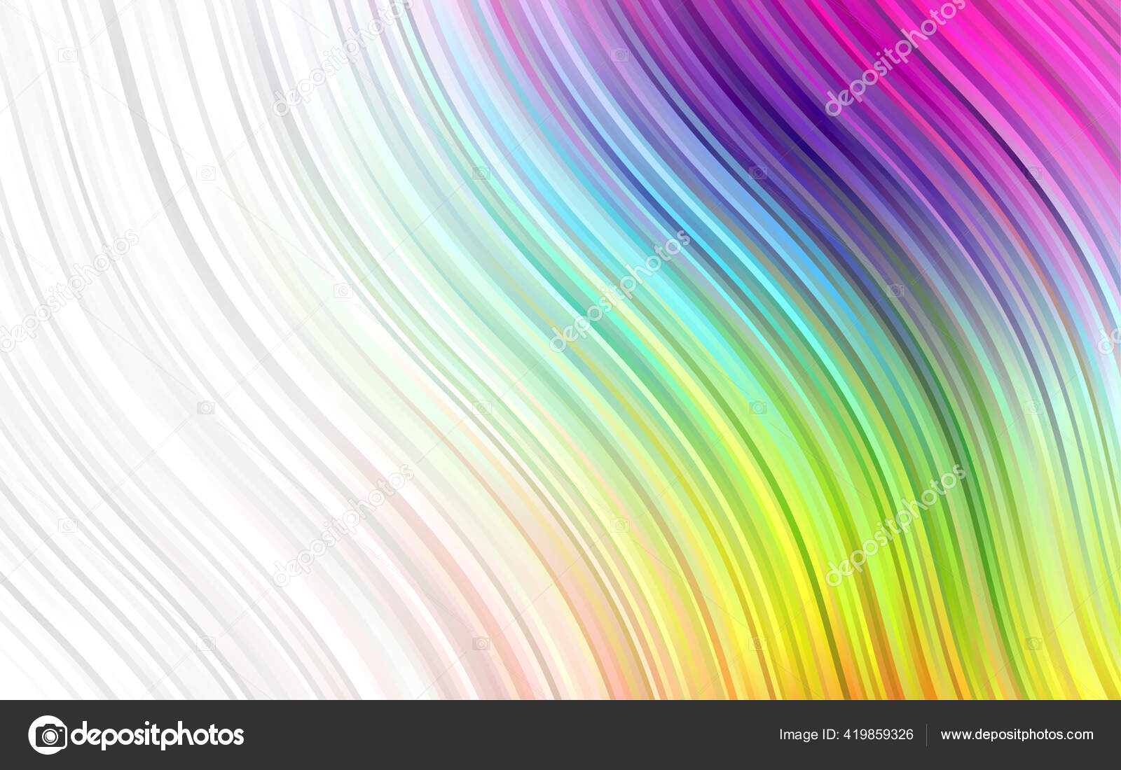 Blurred Wavy Lines Different Shapes Colors Vague Abstract Illustration ...