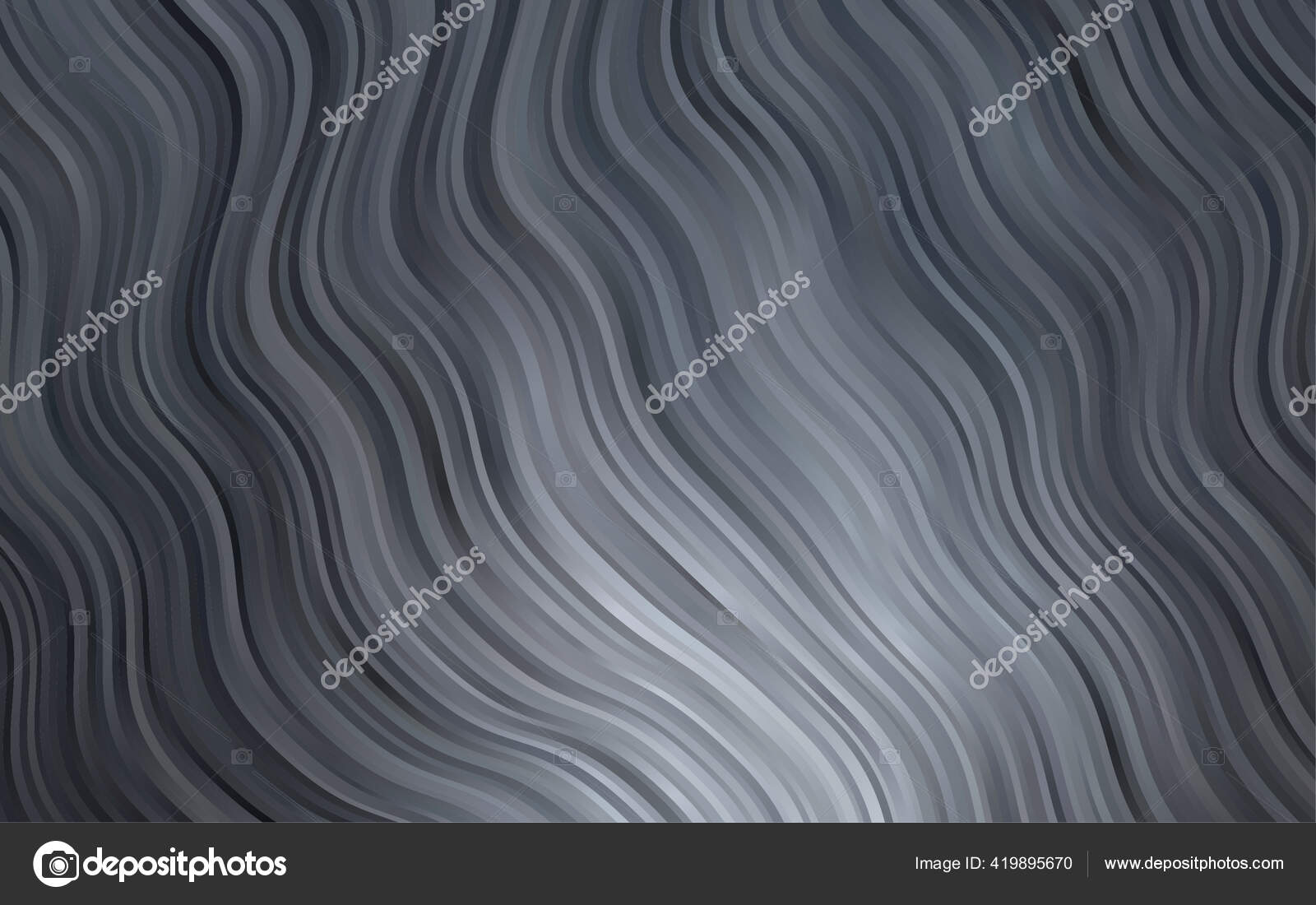 Blurred Wavy Lines Different Shapes Colors Vague Abstract Illustration ...
