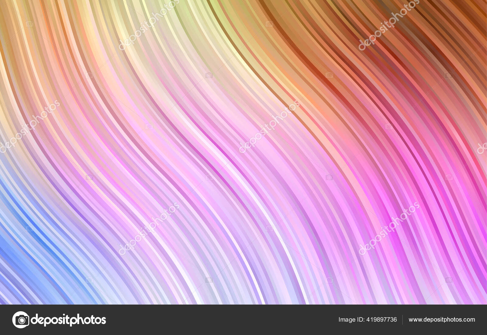 Blurred Wavy Lines Different Shapes Colors Vague Abstract Illustration ...