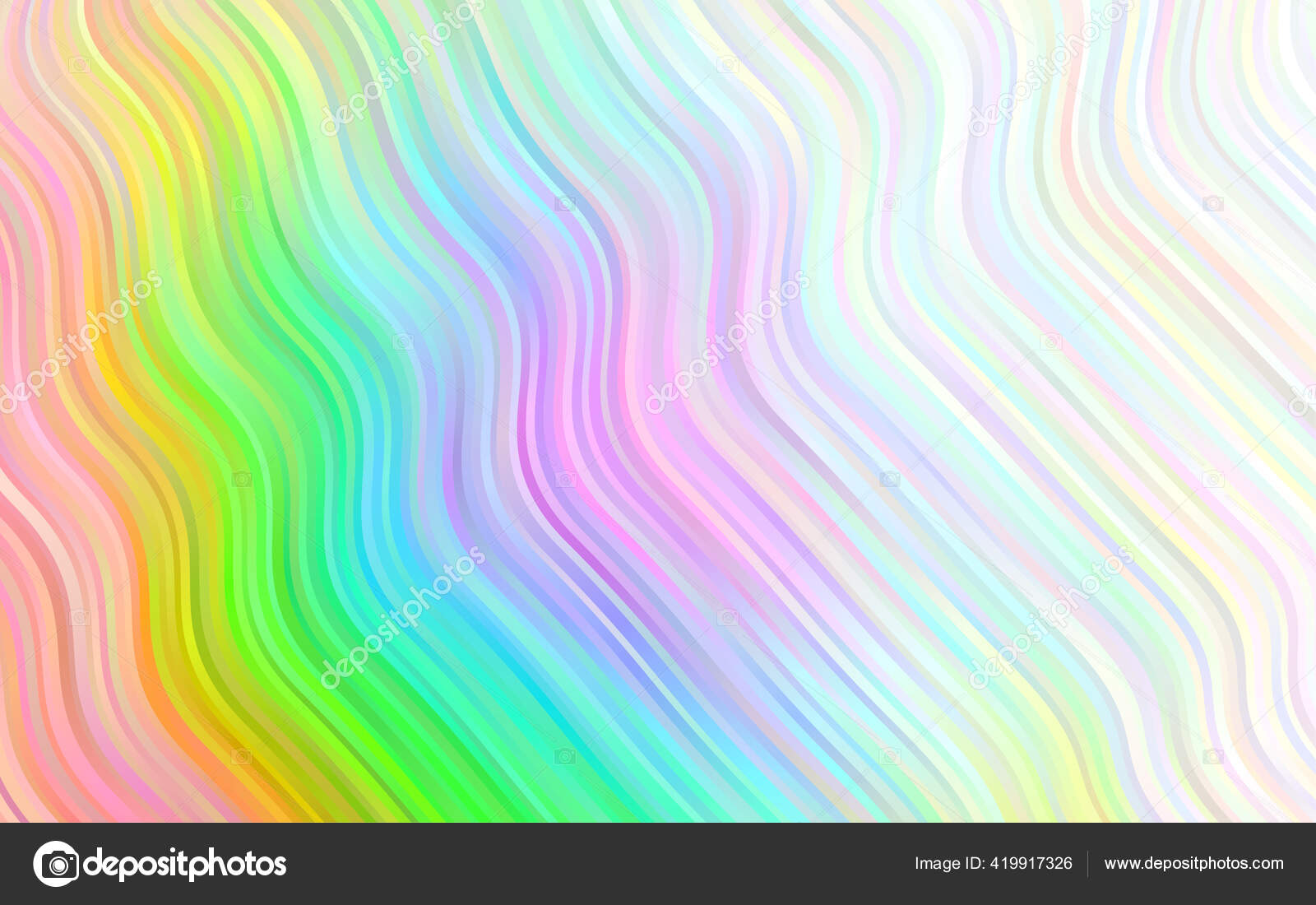 Blurred Wavy Lines Different Shapes Colors Vague Abstract Illustration ...