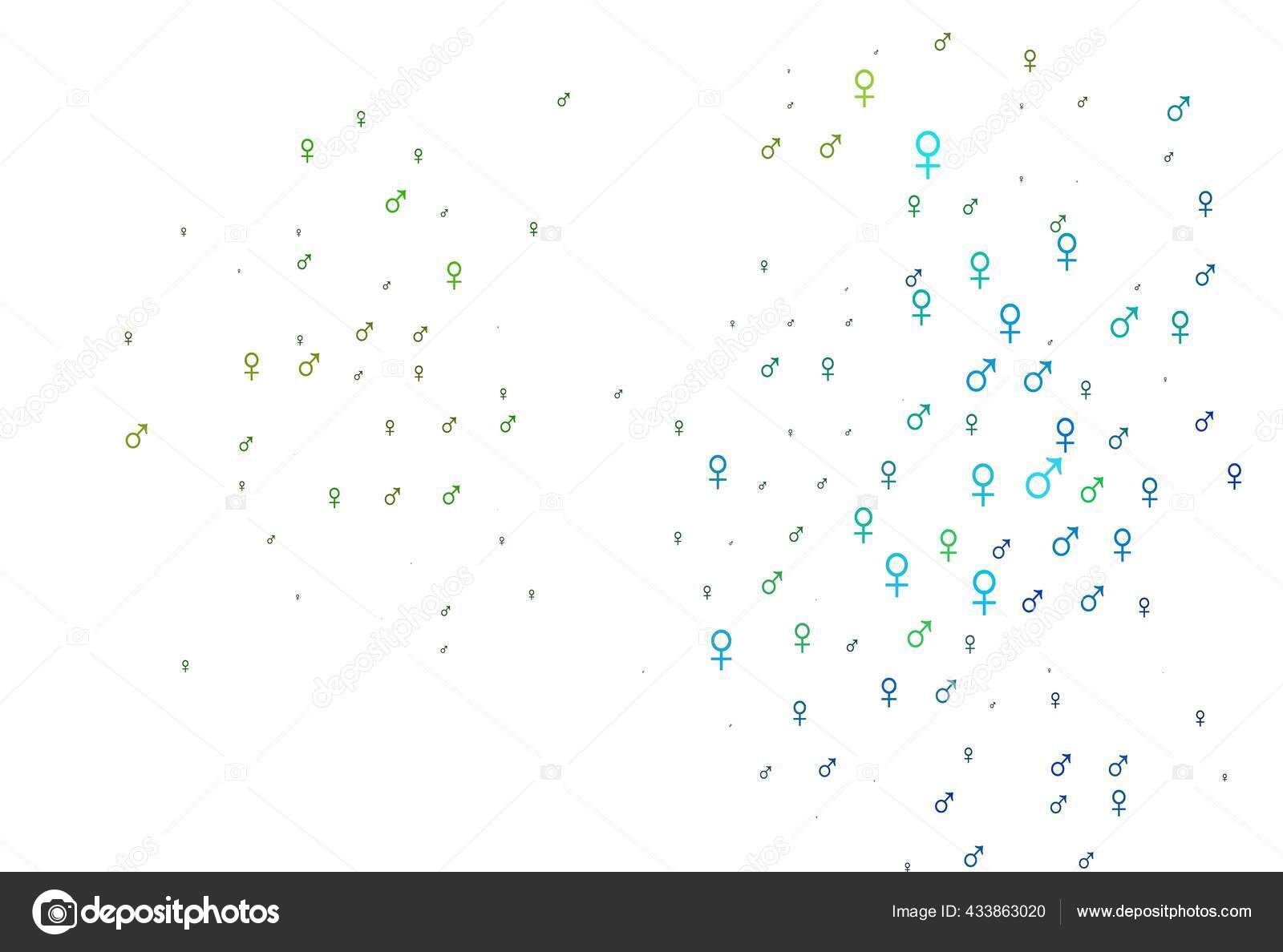 Light Multicolor Rainbow Vector Pattern Gender Elements Stock Vector ...