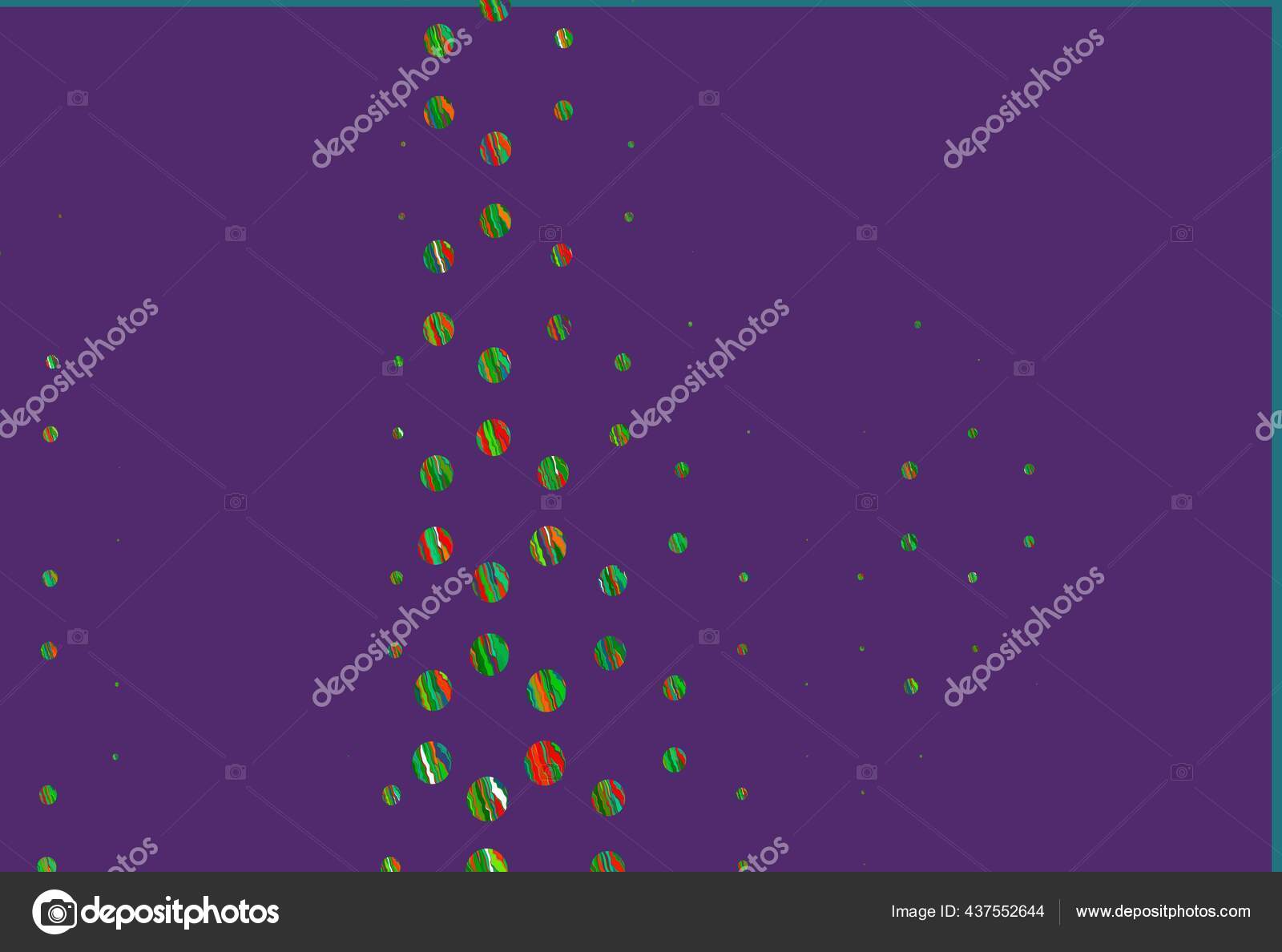 Light Multicolor Rainbow Vector Texture Disks Blurred Decorative Design Abstract Stock Vector By