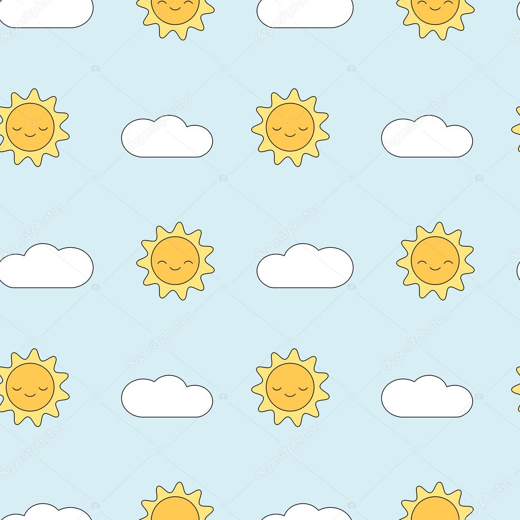 Sun Pattern Wallpaper
