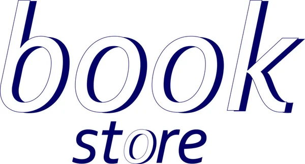 Sistema de letreros Book Store con diseño en relieve 3d. El diseño de ...