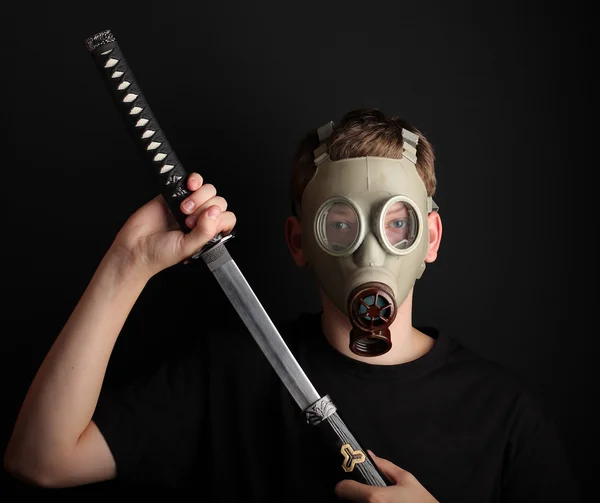 Poker player with a gas mask on his head Stock Photo by ©Annotee 75478299