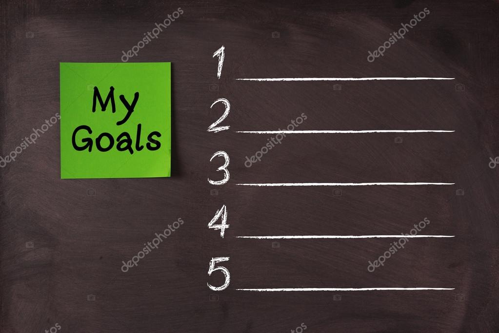 My Goals List Stock Photo by ©ChristianChan 57867459