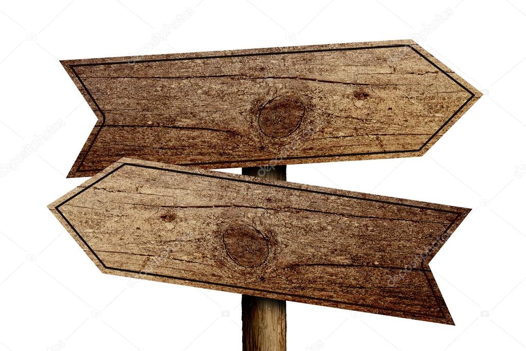 Old Wooden Arrow Signs