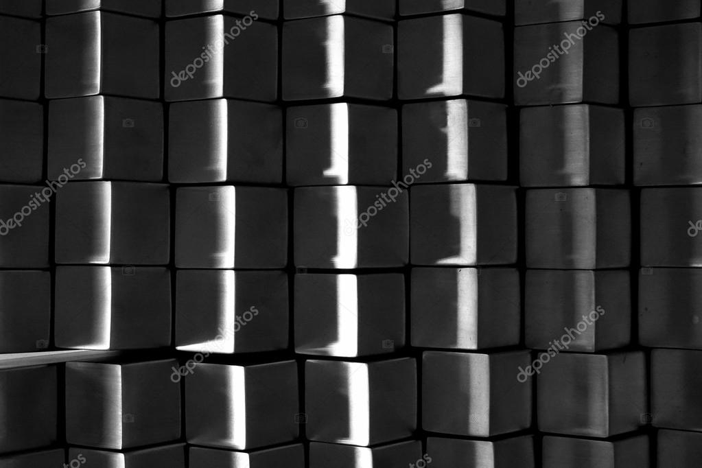 Black and white metal block — Stock Photo © TANANTORNANUTRA #76314363