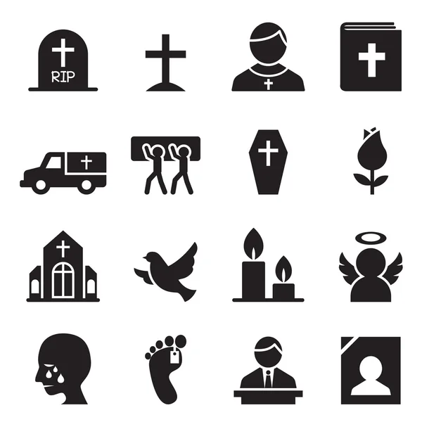 Funeral icons Vector Art Stock Images | Depositphotos