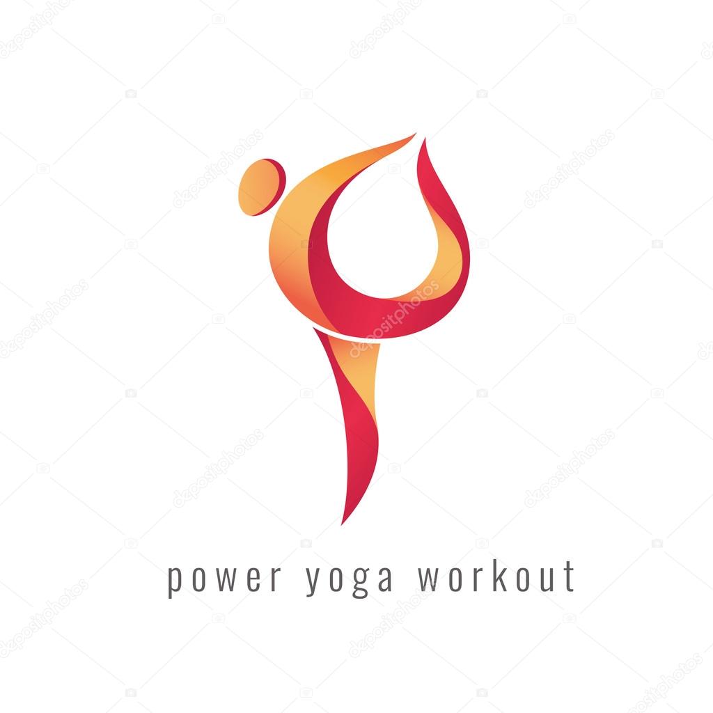 Stylized human in yoga pose. Vector icon. Stock Vector by ©Tetiana ...