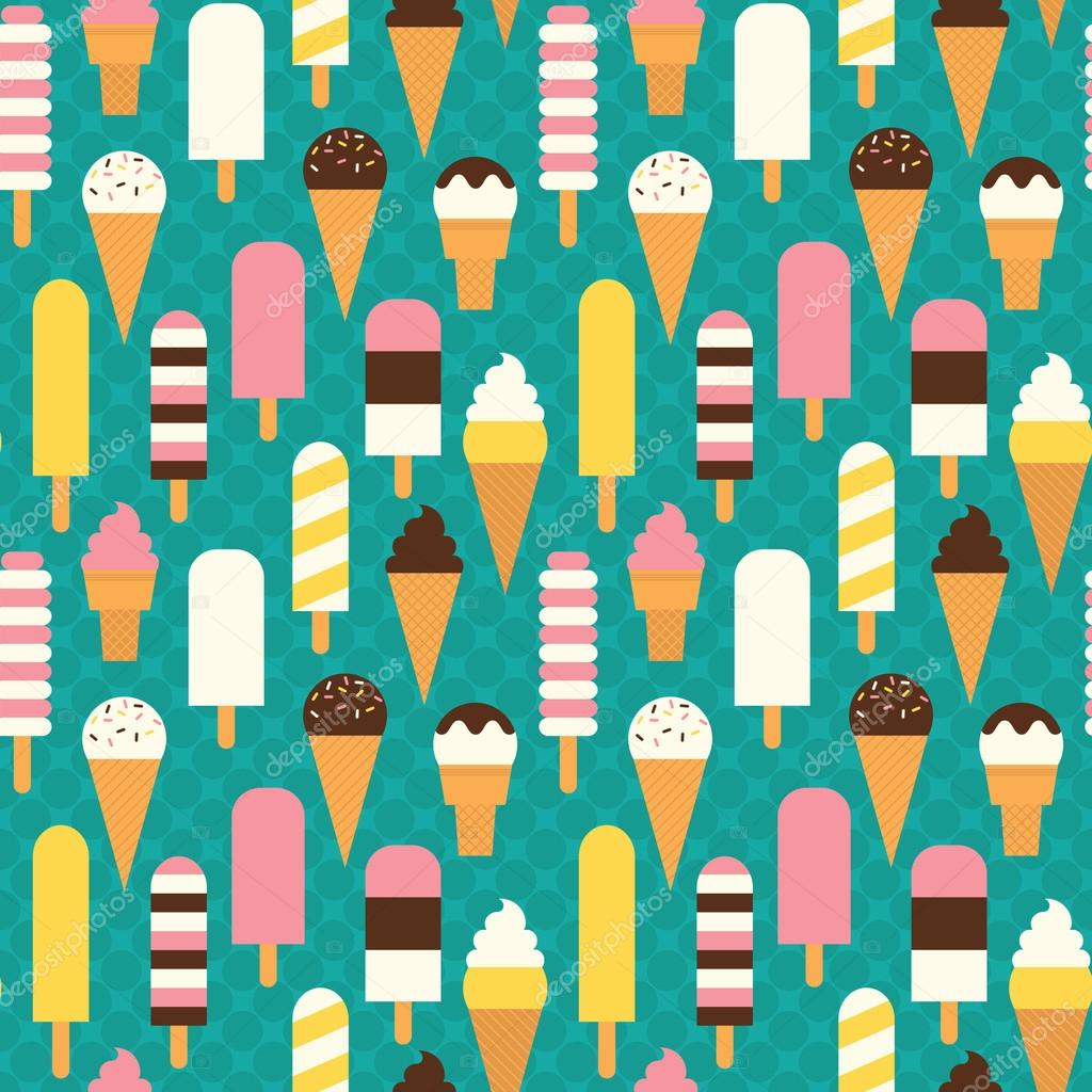 Seamless ice cream pattern. Stock Vector Image by ©Tetiana_Svirska ...