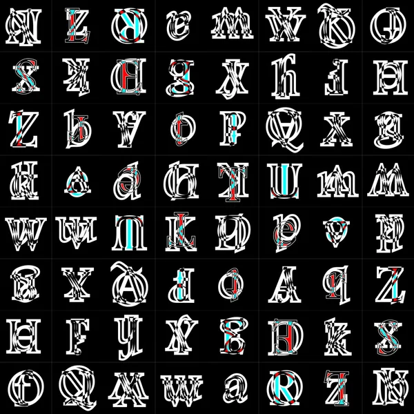 Continuous letters pattern Stock Vector Image by ©TatianaMakh #68026915