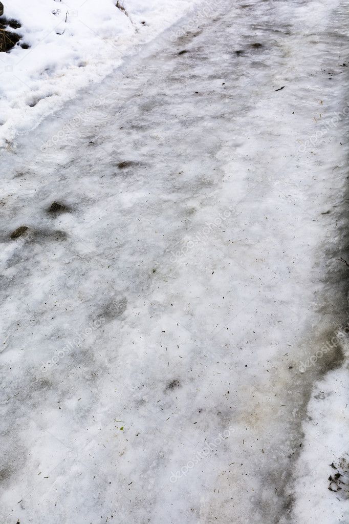 Ice rink on the road. — Stock Photo © gubernat #94927604
