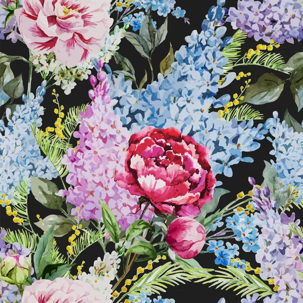 Lilac pattern — Stock Vector © ZeninaAsya #65382863