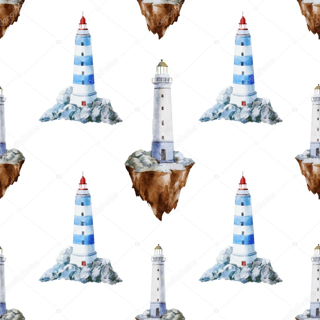 Lighthouse pattern Stock Vector Image by ©ZeninaAsya #70360821