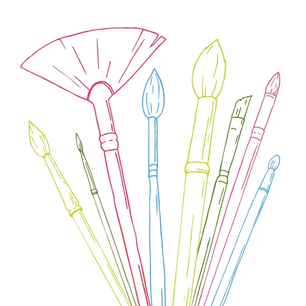 Pinceles imágenes de stock de arte vectorial | Depositphotos