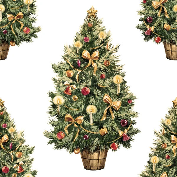 Christmas tree watercolor Stock Photos, Royalty Free Christmas tree ...