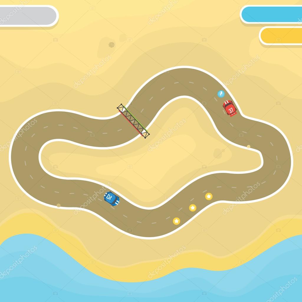 Race game desert landscape Stock Vector Image by ©dmitriylo #88858134